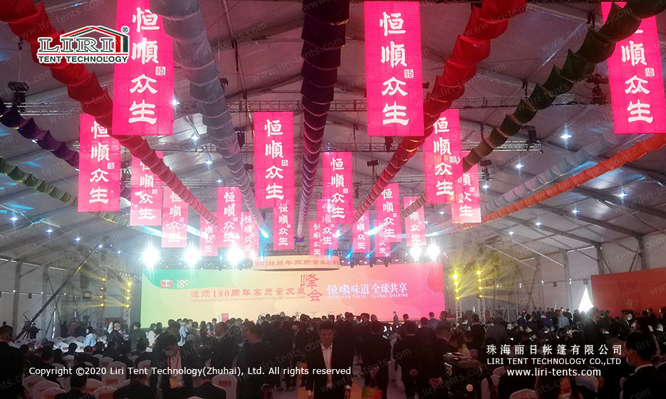 3000 people capacity event party tent with colorful cover