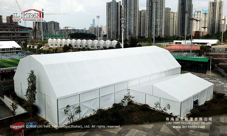 20x80m Aluminum Frame Sport Event Tents  with Arched Roof for Tennis Court Center