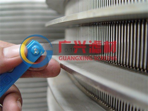 wedge wire reverse rolled screens