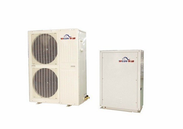 Splite EVI Air to Water Heat Pump for Low Temp. -25degree with CE certificate