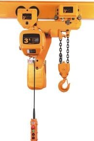 Electric chain hoist with chain basket 2 ton