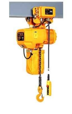 Electric chain hoist with chain bag 1 ton