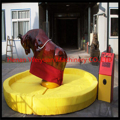 China popular and exciting amusement equipment playground inflatable mechanical rodeo bull supplier
