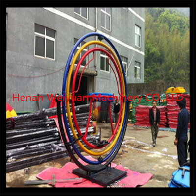 China high quality thrilling park amusement 3d stand up human gyroscope rides bottom price supplier