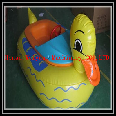 China safety belt  electric inflatable white swan and duck bumper boat for kids supplier
