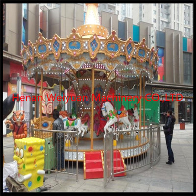 8 seats mini Luxury carousel horses for kid amusement park supplier