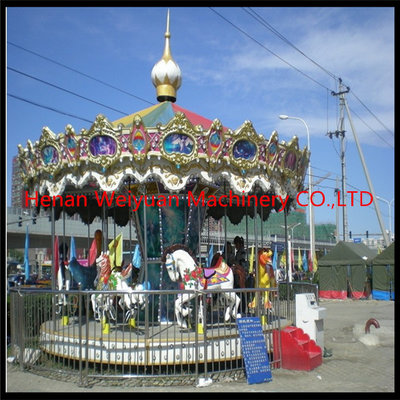 Beautiful & Musical amusement park carousel horses for sale supplier