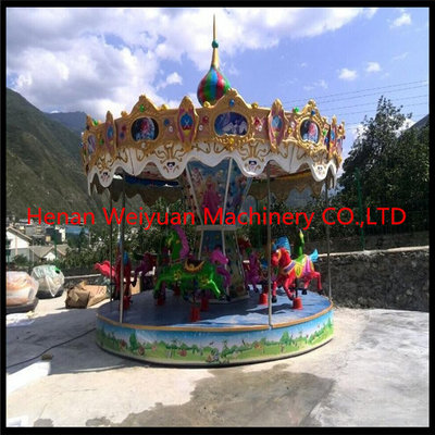 Lovely Playground Ride on Spring Horse 8 Seats Carousel supplier