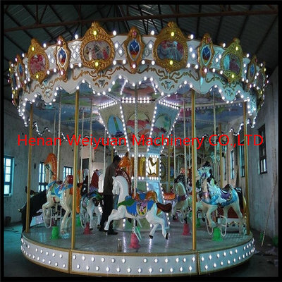 deluxe mechanical carousel horse ride fair rides for sale with professional design supplier