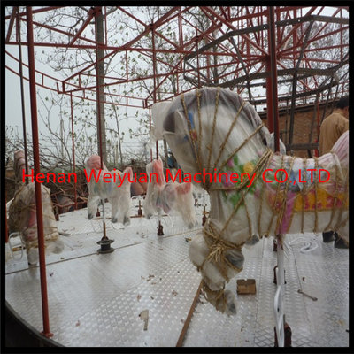 RGB lights Fiberglass Carousel For Sale 16seats With Animals Amusement Park Carousel supplier