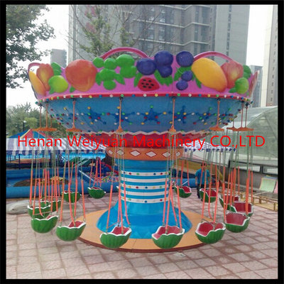 ISO 9001 and CE approved fun amusement park fruit flying watermelon chair rides supplier