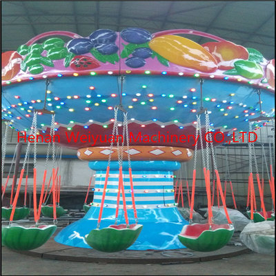 ISO 9001 and CE approved fun amusement park fruit flying watermelon chair rides supplier