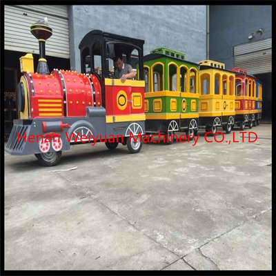 Attractions tourist road train  trackless train for sale supplier