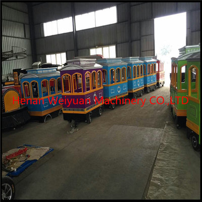 Attractions tourist road train  trackless train for sale supplier