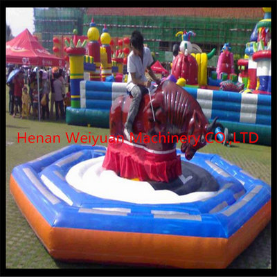 spain inflatable mechanical Electrical Bull Bouncer rodeo cowboy rides supplier