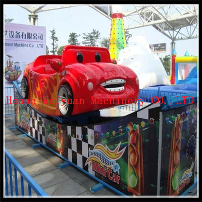 Rotating Amusement Kiddie Rides Mini Flying Car Ride On The Track supplier