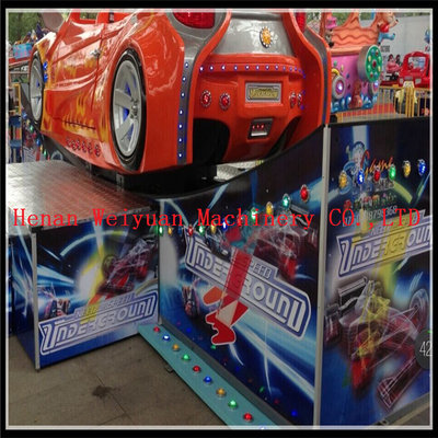 Rotating Amusement Kiddie Rides Mini Flying Car Ride On The Track supplier