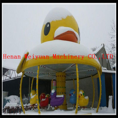 America market popular amusement park ride yellow duck carousel supplier