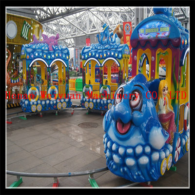 electric track train under sea world train ride for sale supplier