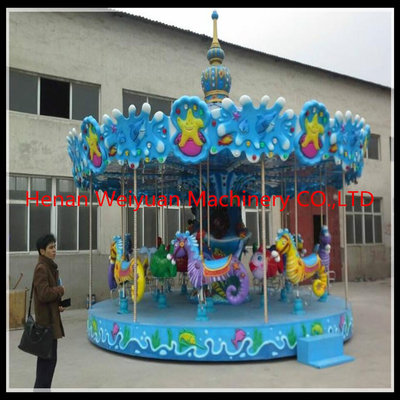New ocean theme fun park machines Sea carousel rides children carousel for sale supplier