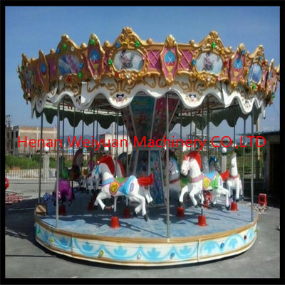 16 seats musical carousel horse merry go round rotating supplier