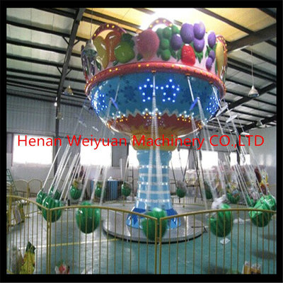 16 seats children's rotating swing fish Electric square rotary flying chair supplier