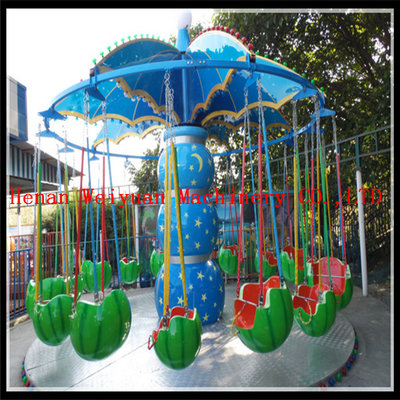 16 seats children's rotating swing fish Electric square rotary flying chair supplier