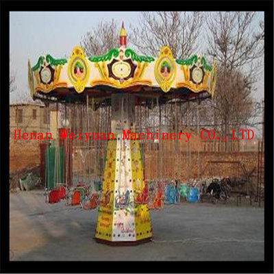 Attractive 24 seats flying chairs with shaking head outdoor swing flying chairs for park supplier