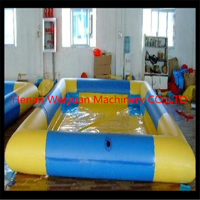 high quality 8*8m Customzied PVC0.9  wholesale square inflatable pool,colorful inflatable swimming pool supplier
