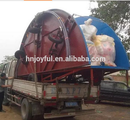 16 seats  fiberglass fairground kids small toy ride trailer merry go round kids carousel horses supplier