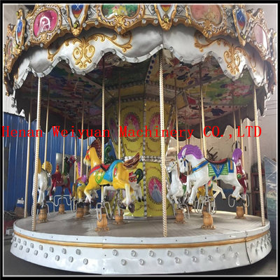 Merry Go Round Amusement Park Rides Equipment antique 20 seats carousel for sale supplier