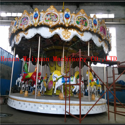 Merry Go Round Amusement Park Rides Equipment antique 20 seats carousel for sale supplier