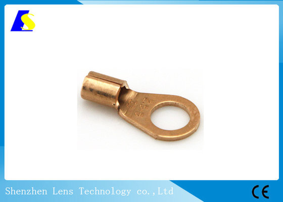 Automobile Connector Copper Terminal Lugs , Welding Lead Lugs 2.54mm Pitch