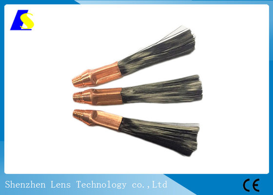 Electro Polishing Single Tip Welding Brush , Parts Cleaning Brush Customized Thread