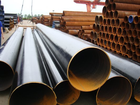 Carbon Steel ERW Steel Pipe ASTM A53 API 5L SCH40 , ISO BV Hollow Steel Tubes