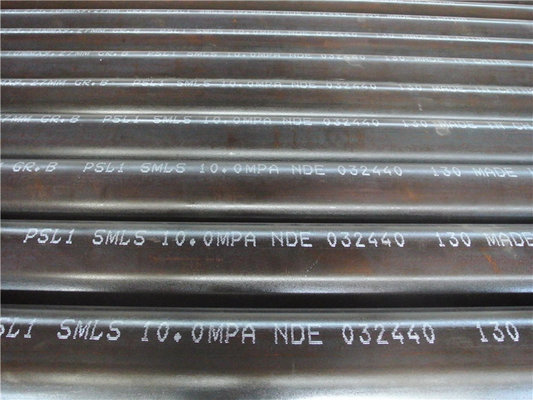 ASTM A53 / API 5L PSL1 PSL2 / HR Standard Steel Sections Pipe ERW For Drainage Gas , Slurry And Fluid