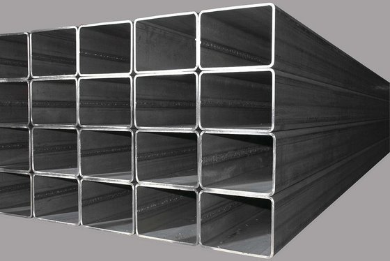 Square ERW Steel Hollow Section, Hot Rolled / Cold Formed Galvanized Rectangular Hollow Sections