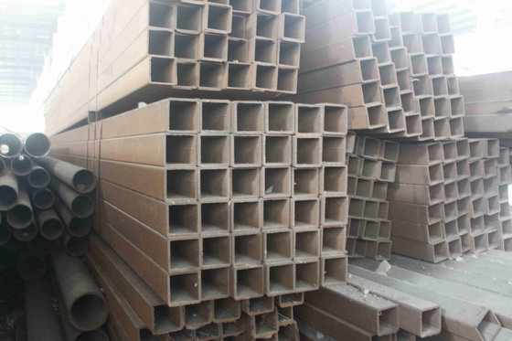 ASTM A500, GB, EN Square Steel Hollow Section, Black / Galvanized Rectangular Welded Steel Sections