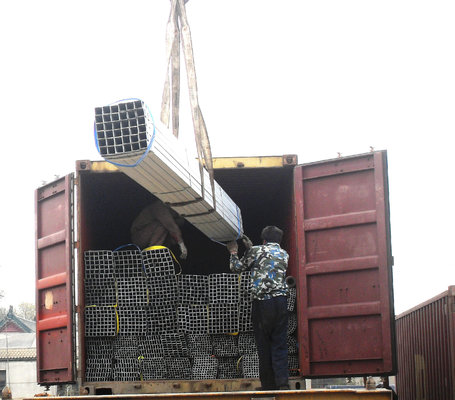 40 x 40 mm Hollow Construction Hot-dip Galvanized Steel Pipe , DSAW GI Pipes
