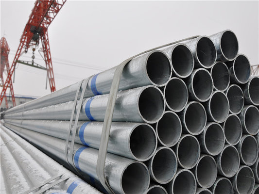 S235 / S275 / S355 Hot Dip Galvanized Steel Pipe , Zinc Coating Piping