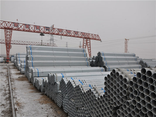S235 / S275 / S355 Hot Dip Galvanized Steel Pipe , Zinc Coating Piping