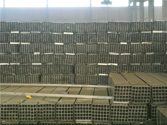 Thick Wall ERW Pre Galvanized Steel Pipe Rectangular / Motorcycle Pre GI Tubing