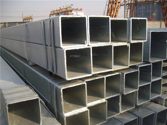 BS3604 DIN EN10219 Galvanized Steel Pipe SS41 SS400 / GI Structural Tubing