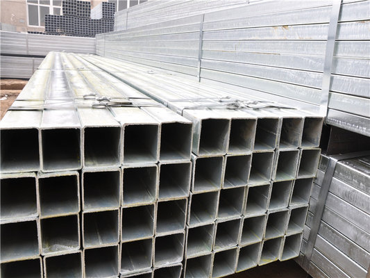 S235 / S275 / S355 Square ERW Galvanized Steel Pipes For Building Bridge Roof