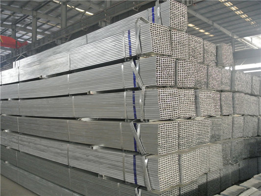 Rectangular Pre Galvanised Mild Steel Pipe /  Painting Galvanized Steel Culvert Pipe