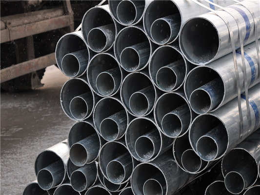 Q195 Q345 Galvanized Steel Conduit Pipe / Pre GI Threaded Galvanized Pipe