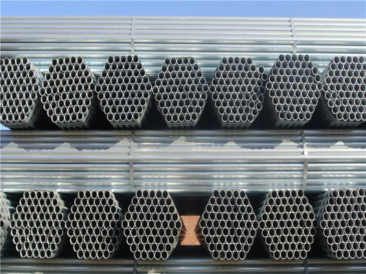 Q195 Q345 Galvanized Steel Conduit Pipe / Pre GI Threaded Galvanized Pipe