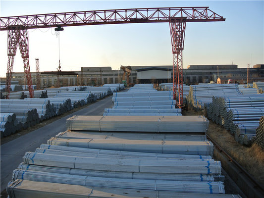 STK400 / 500 Mid Carbon ERW Pre Galvanized Steel Pipes Insulated And Anticorrosion
