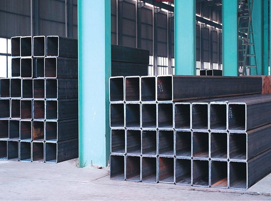 Black Oiled Painting Galvanized Steel Pipe Electric Resistance / Mid Carbon Pipes