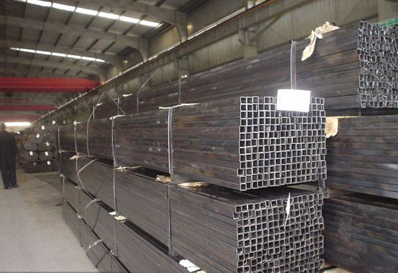 ERW Steel SHS Steel Hollow Section Pipe / Electric Resistance Welded Steel SHS Pipe For Motorcycle